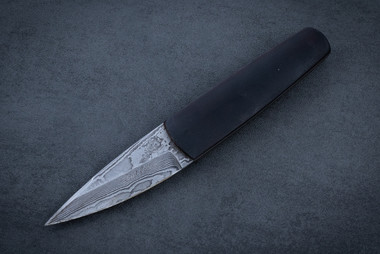 Bud Nealy Custom Fixed Blade First Edition Knife Damasus Blade w/ Black ...