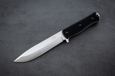 Fallkniven Knives A1x Survival Knife Laminated CoS Satin Blade w/ Black ...