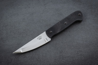 Bud Nealy Custom Pesh-Kabz Fixed Blade Knife Compound Grind Satin Blade ...