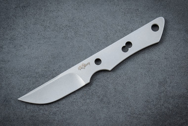 David Sharp Custom Pocket Fixed Blade Knife RWL34 Clip Point Bead Blast ...