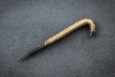 Fred Perrin Concept Custom Cane Spike Fixed Blade With Hemp Cord ...