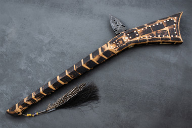 RMJ Tactical Gold Point Forge Gun Stock War Club Burned Hickory and ...