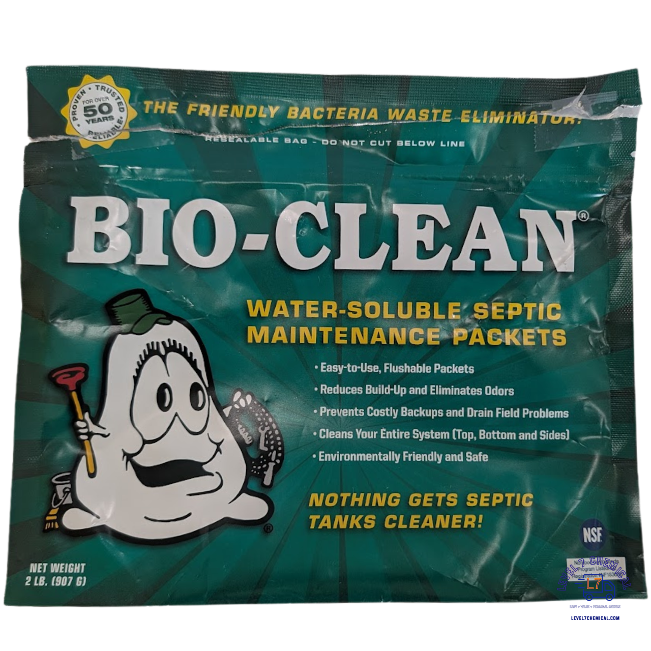 Bio-Clean Plumbing and Septic Enzyme -12 Pack Water Soluble Packets ...