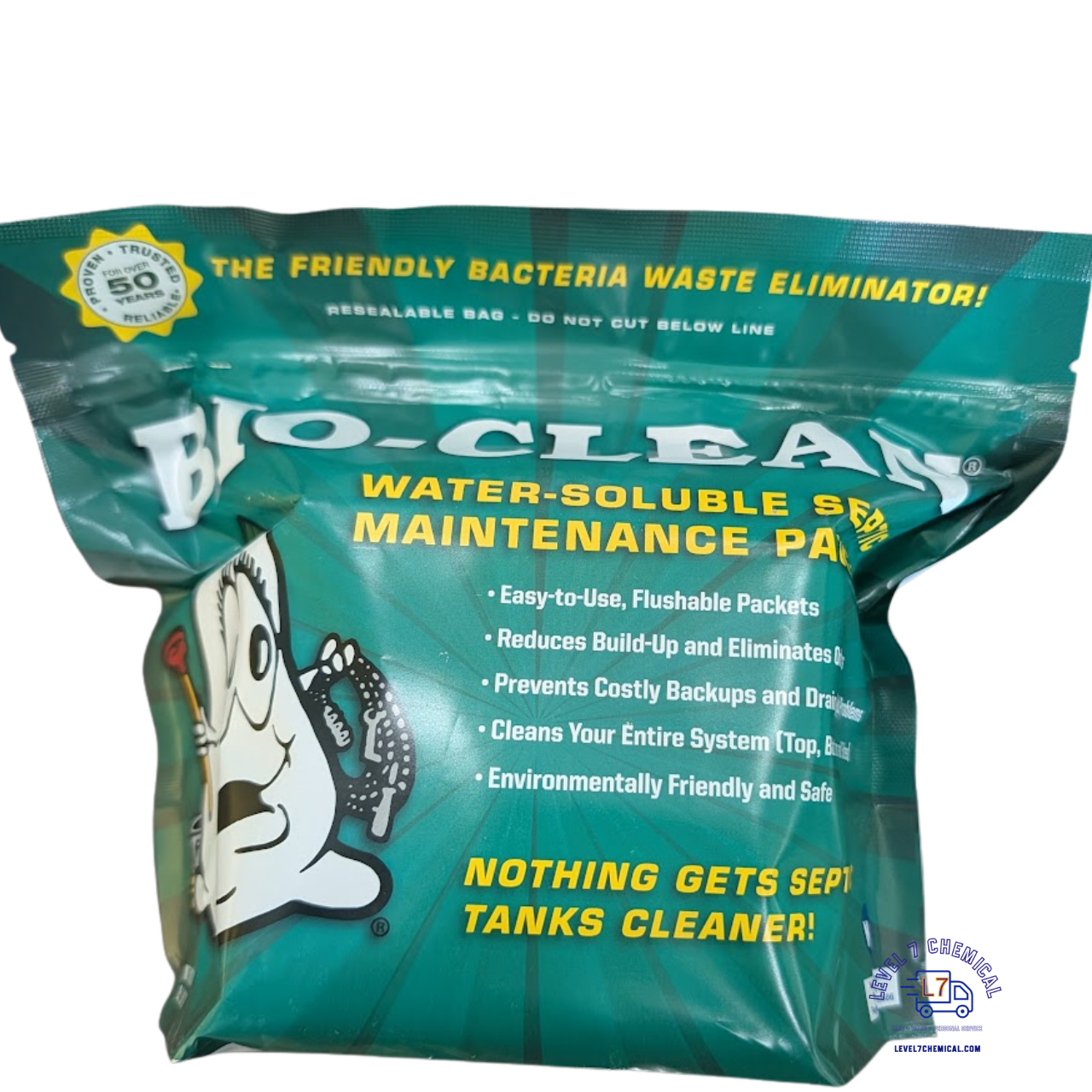 Bio-Clean Plumbing and Septic Enzyme -12 Pack Water Soluble Packets ...