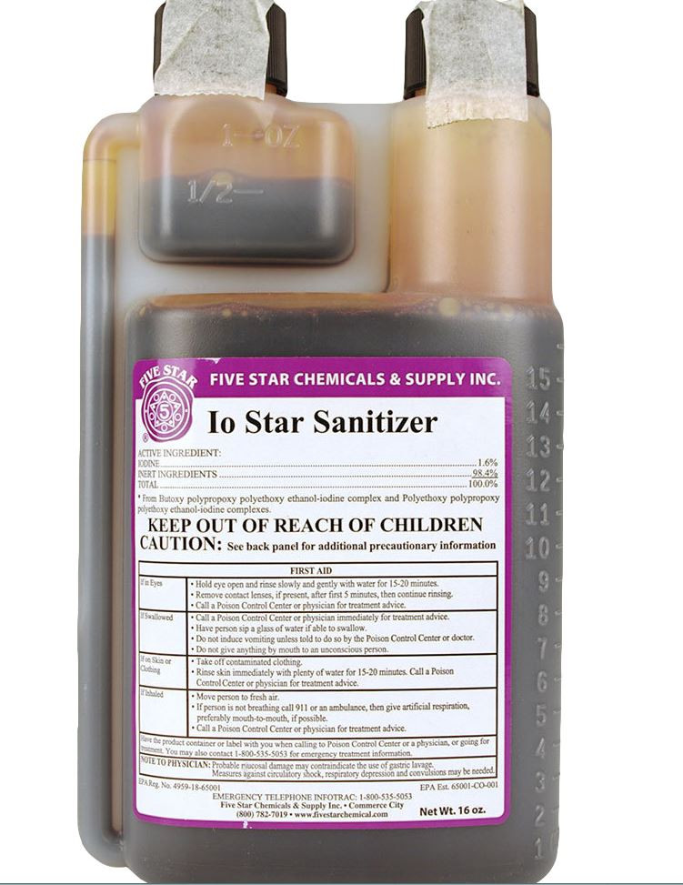 IO-Star Iodine-Based Sanitizer | Level 7 Chemical