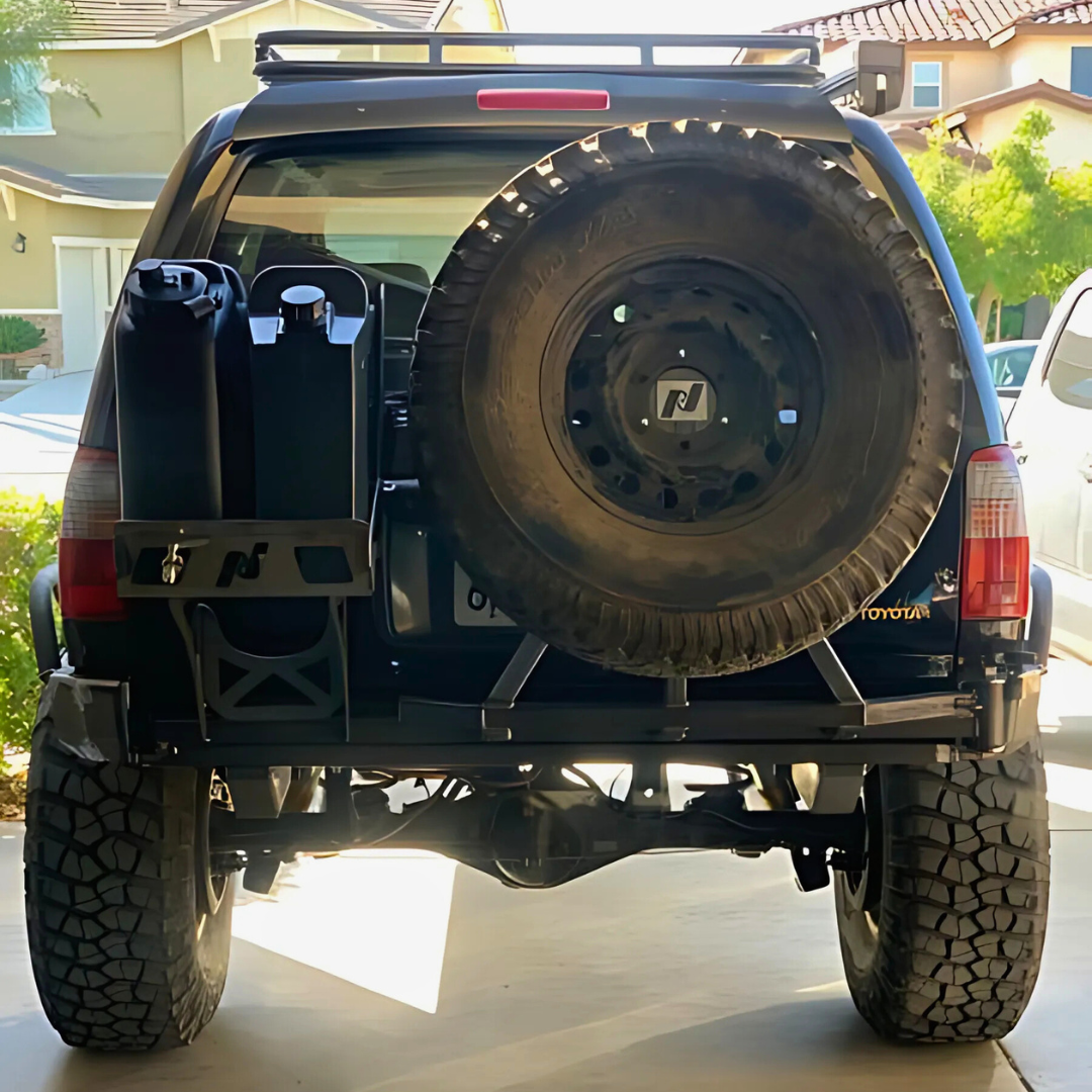 3rd Gen 4Runner Rear Bumper | High Clearance Steel Bumper with Swing ...