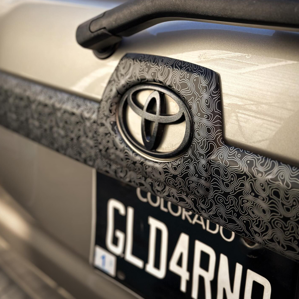 4th Gen 4Runner Topography Trunk Emblem Overlay Kit
