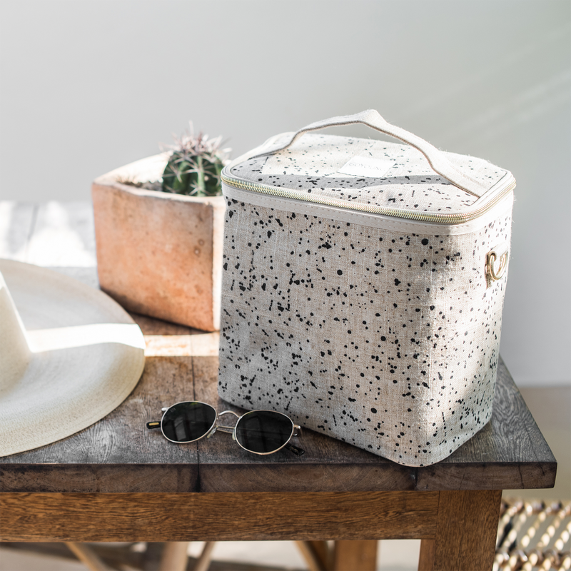 SoYoung Linen Splatter Lunch Bag - iLIKENEW