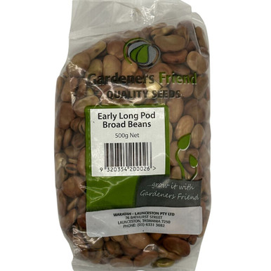 Broad Bean - Early Long Pod 500g - Cape View Nursery