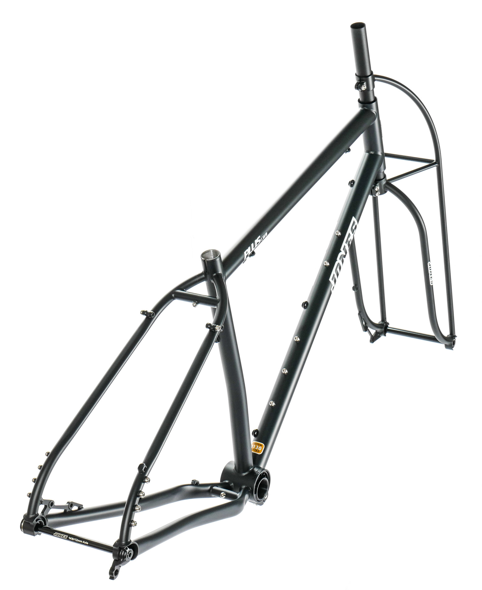 Jones Steel Plus LWB Diamond Frame with Fork Black - Jones Bikes