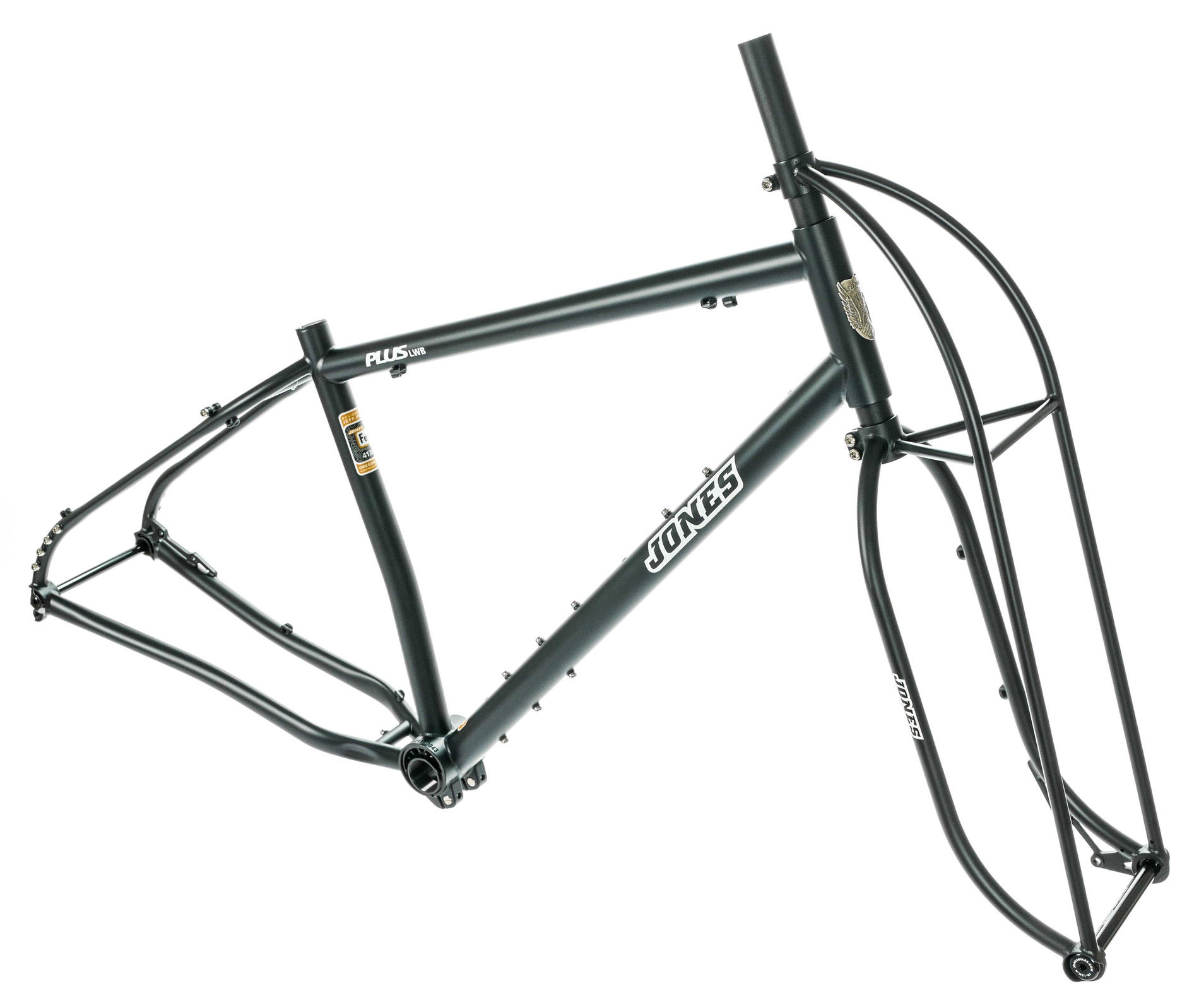 Jones Steel Plus LWB Diamond Frame with Fork Black - Jones Bikes