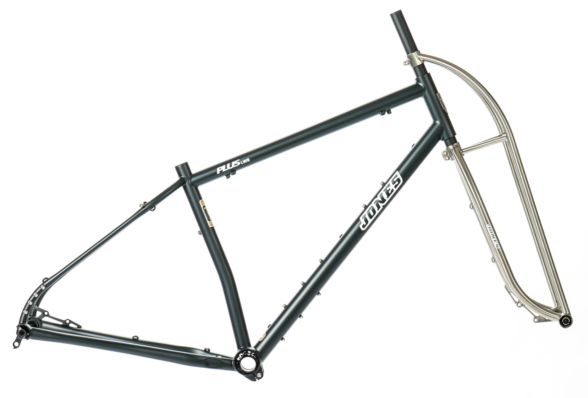 Jones Steel Plus LWB Diamond Frame with Fork Black - Jones Bikes