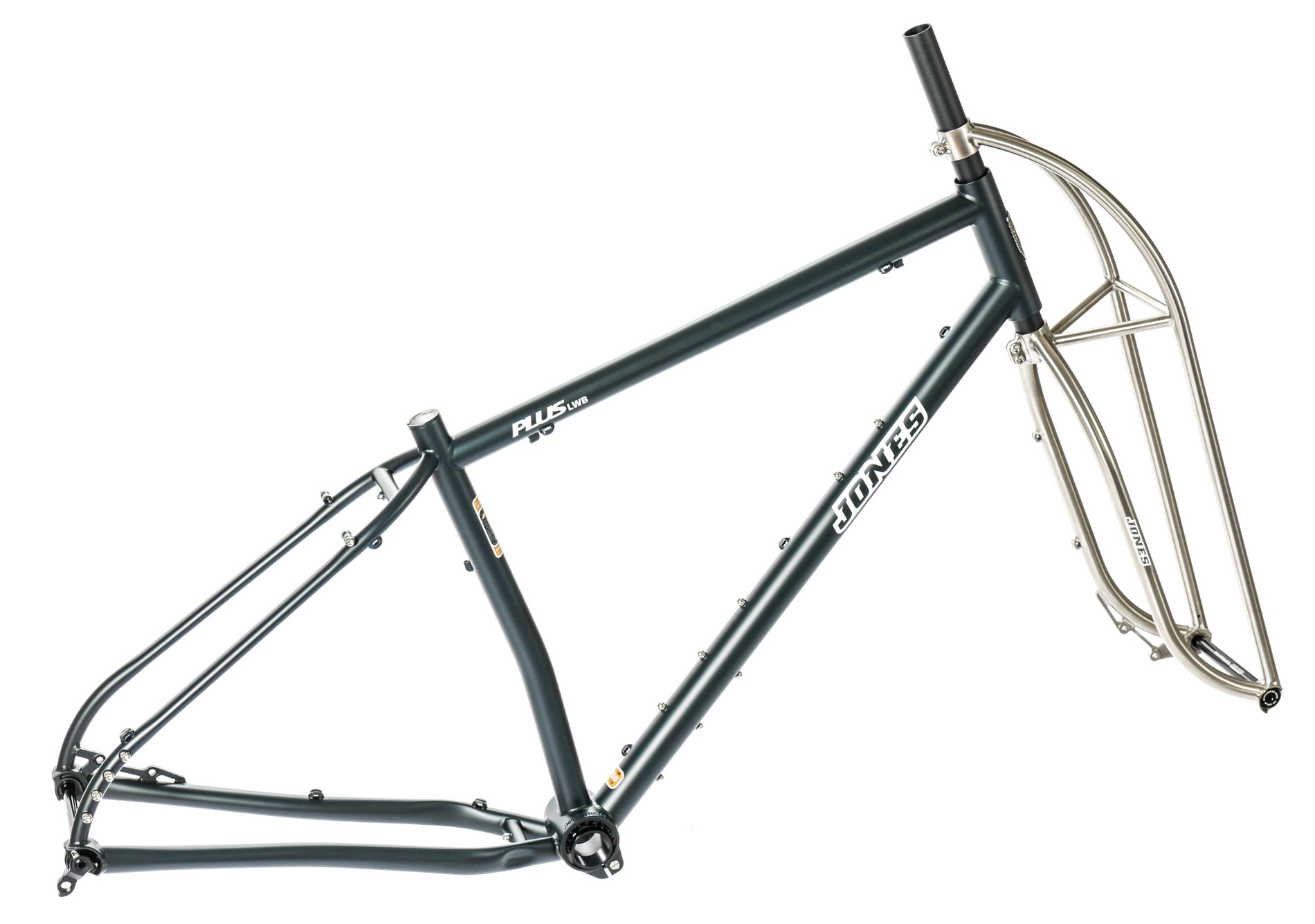 Jones Steel Plus LWB Diamond Frame with Fork Black - Jones Bikes