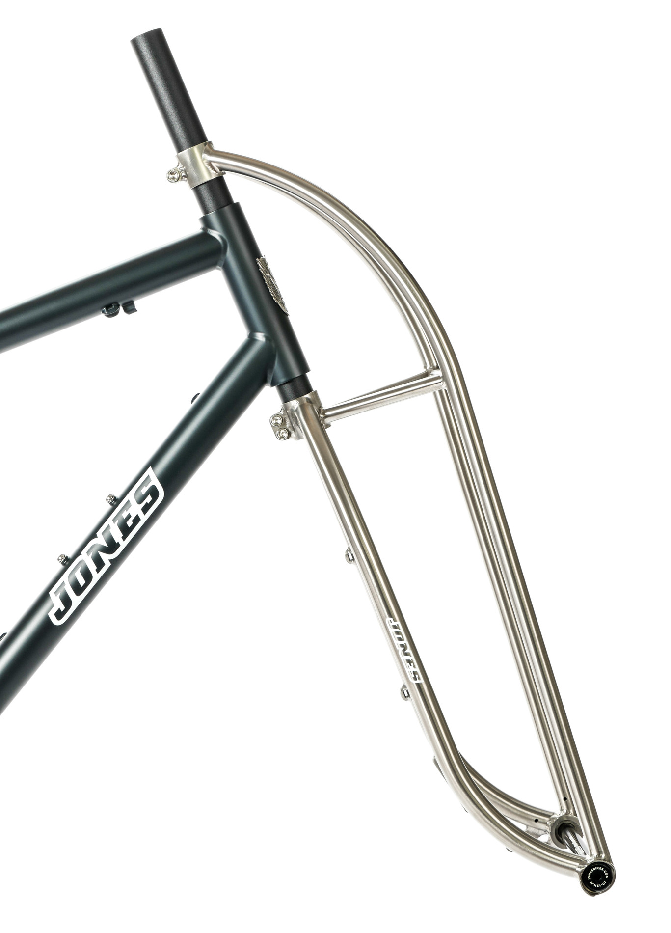 Jones Steel Plus LWB Diamond Frame with Fork Black - Jones Bikes