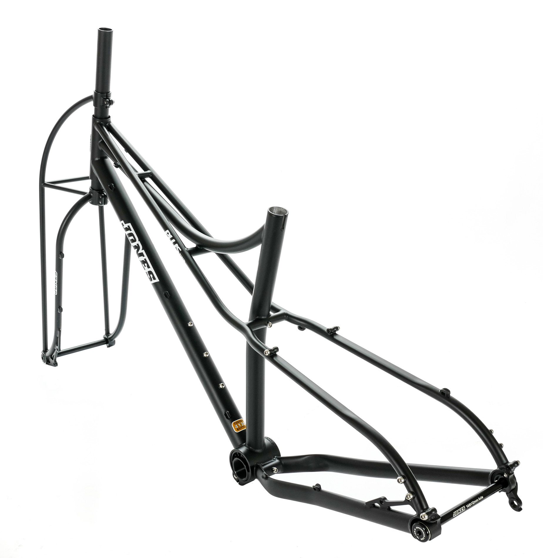 Jones Steel Plus SWB Spaceframe with Fork Black (size medium) - Jones Bikes