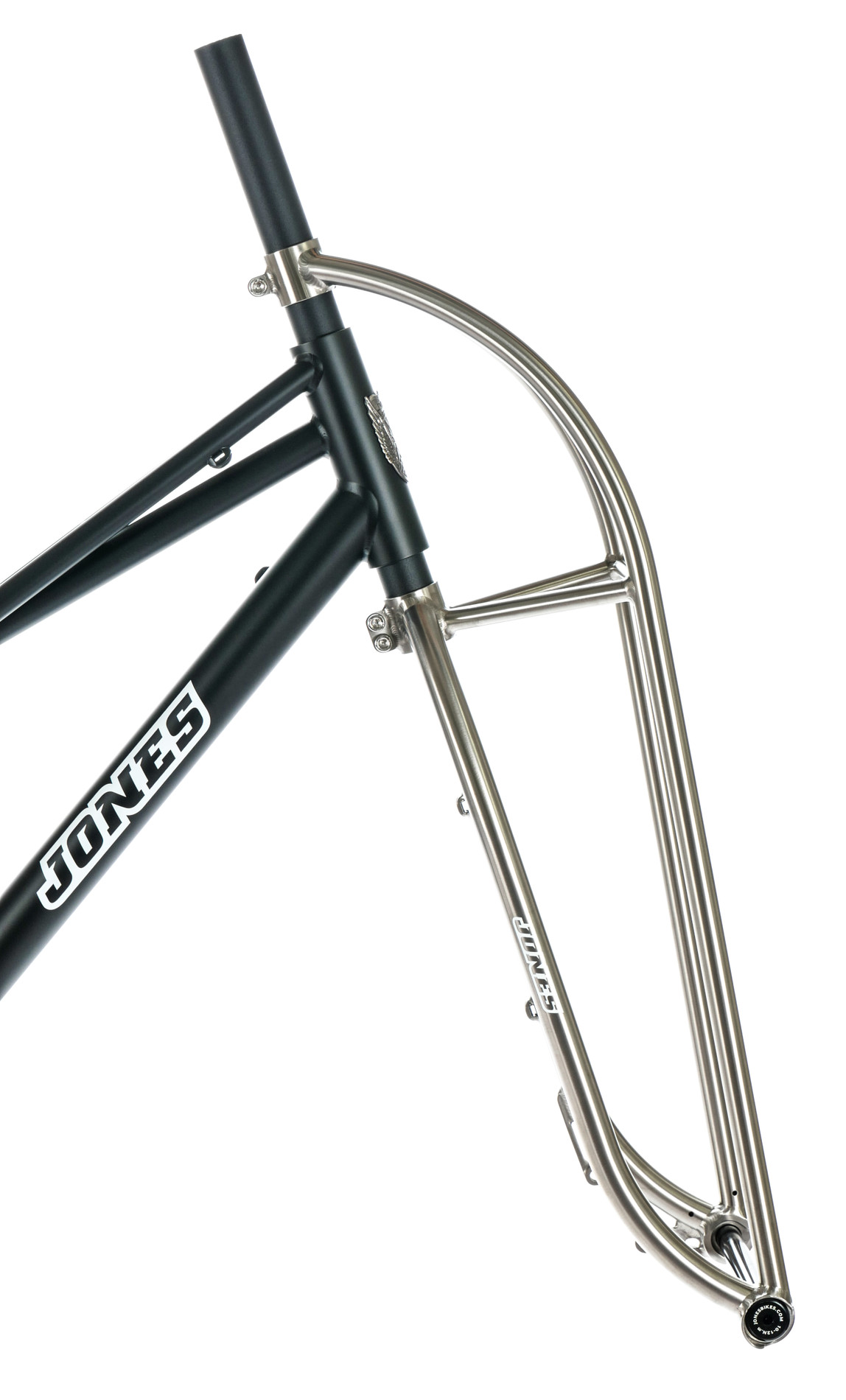 Jones Steel Plus SWB Spaceframe with Fork Black (size medium) - Jones Bikes