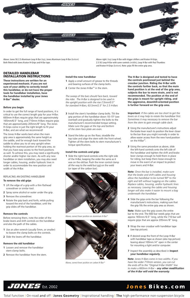 Jones H-Bar® Loop Titanium 710 - Jones Bikes