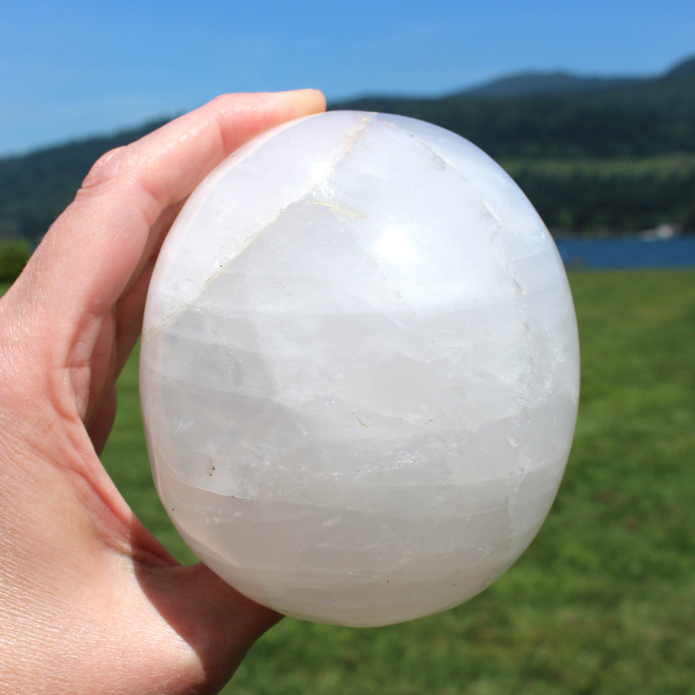 Moon Quartz Crystal Skull 5"