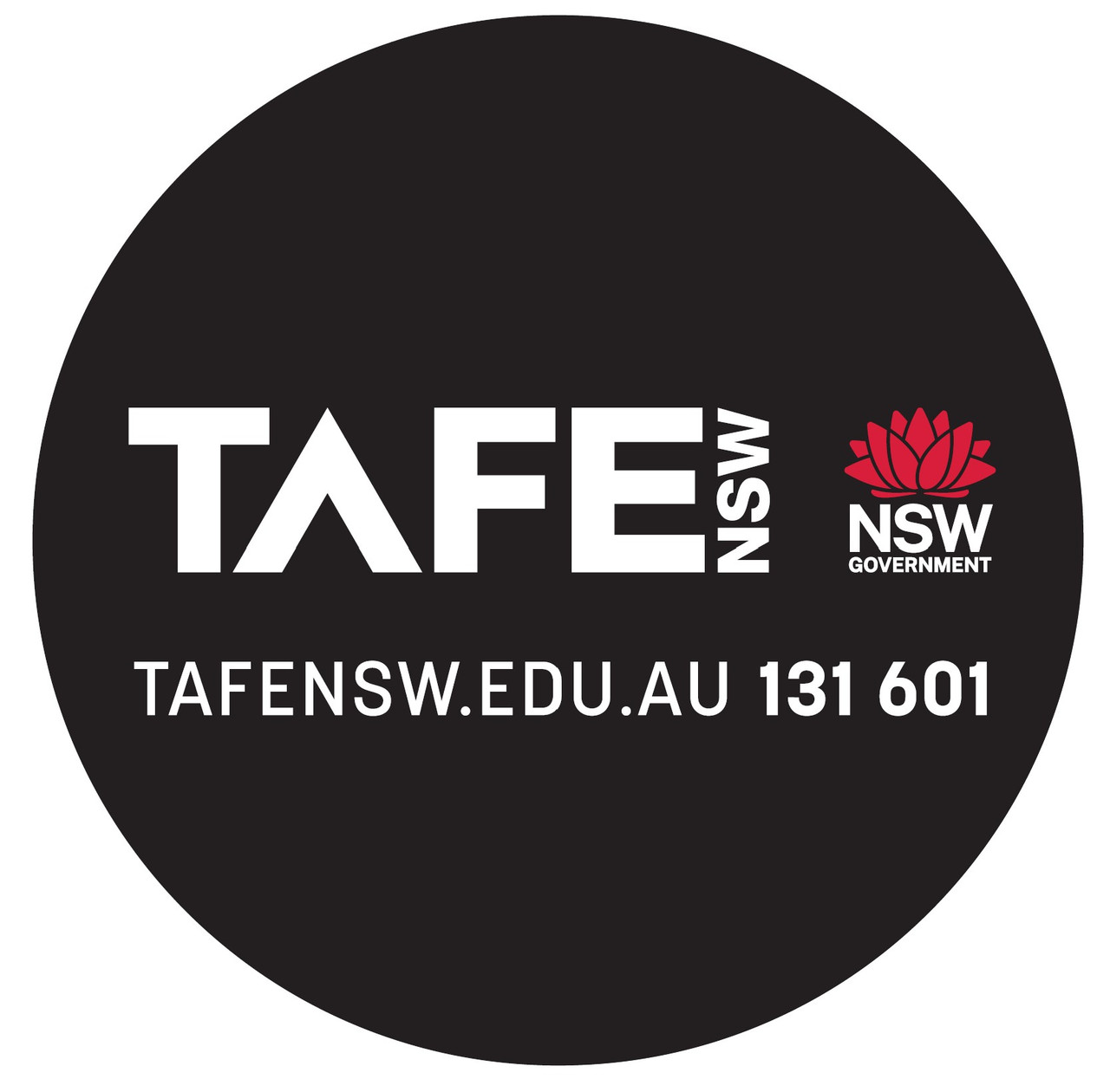 TAFE NSW STICKERS 60mm PKT500