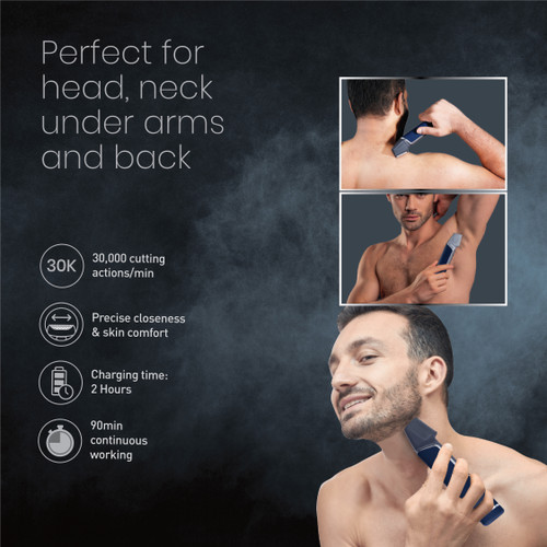 Clikon Body Groomer & Hair Trimmer with 5 Comb attachments