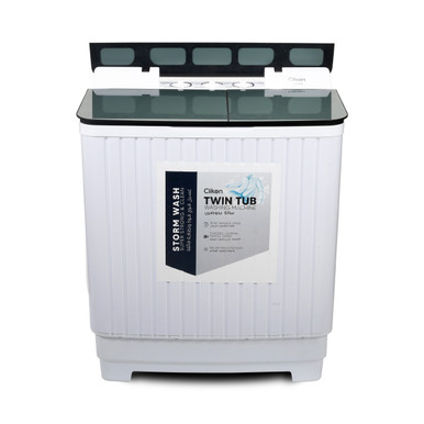Clikon 8KG Twin Tub Top Loading Washing Machine with Multi Wash Program ...
