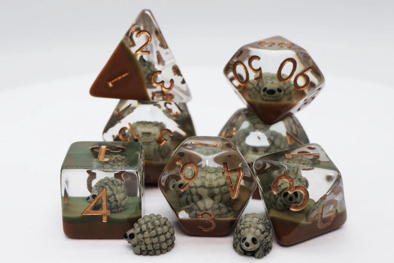 Polyhedral Dice Set: Hedgehog - Game Goblins