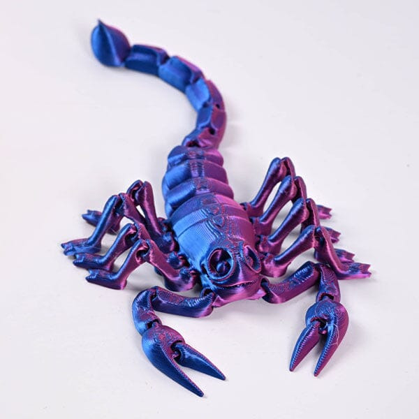 3D Printed Articulated Scorpion: Purple/Blue - Game Goblins