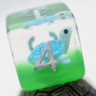 Polyhedral Dice Set: Splash Turtle - Game Goblins