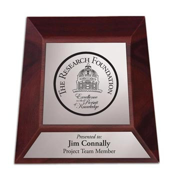 Cherry Finish Platform Plaque