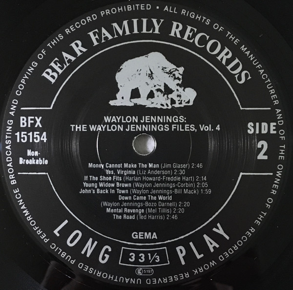 Waylon Jennings - The Waylon Jennings Files, Vol. 4 - Footscray Records ...
