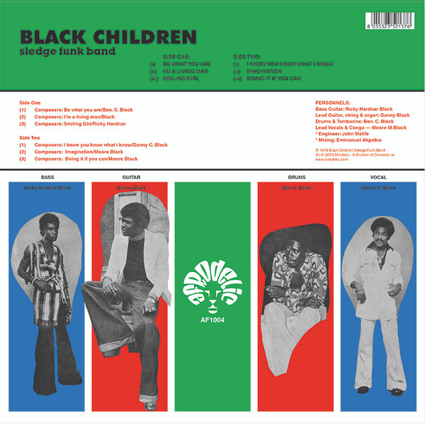 Black Children Sledge Funk Band* - Black Children - Footscray Records ...