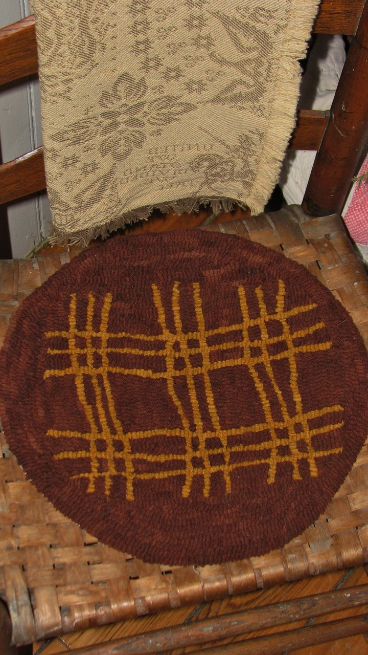 Redware Plate Series: Plate 1 Rug Hooking Pattern