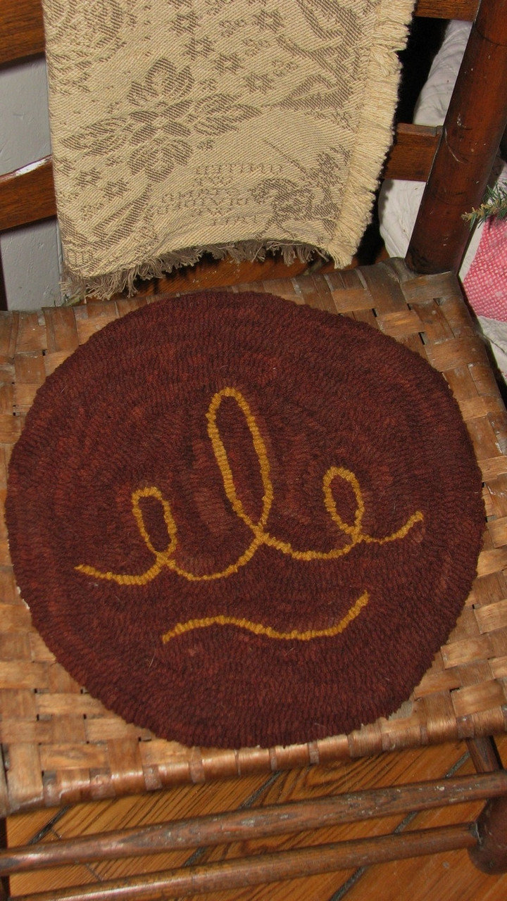 Redware Plate Series: Plate 1 Rug Hooking Pattern or Kit