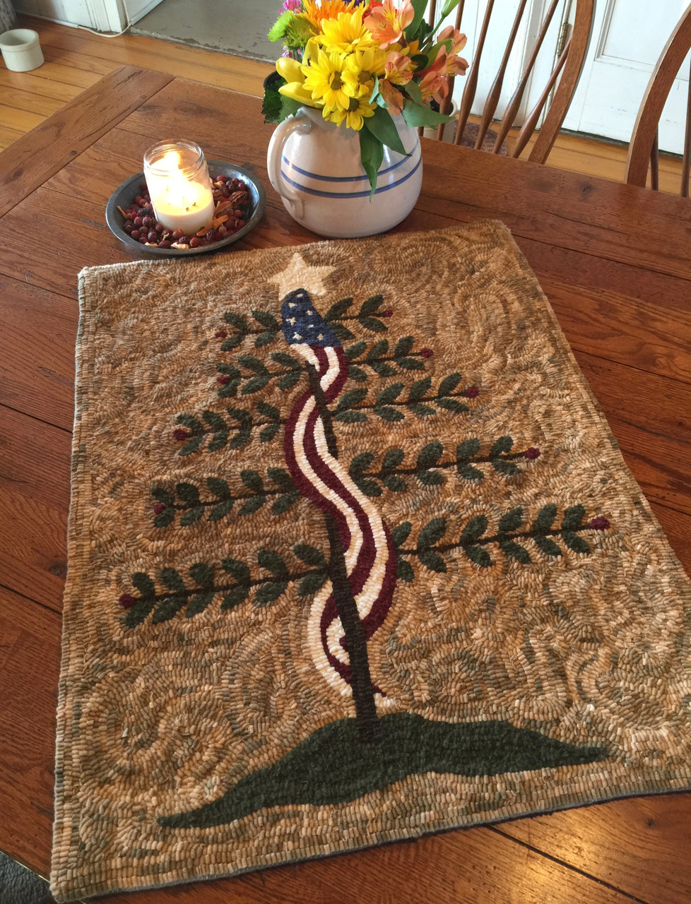 Old Glory Tree Rug Hooking Kit