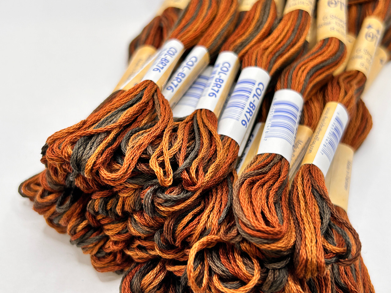 OTF Threads™️ 6 Strand Floss Variegated - BR76 Rusty Hinge