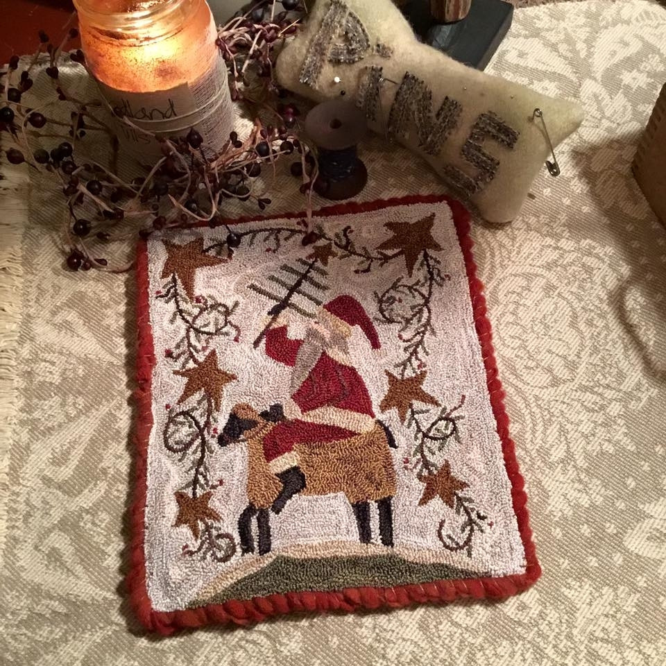 Santa 2022 Punch Needle Pattern or Kit