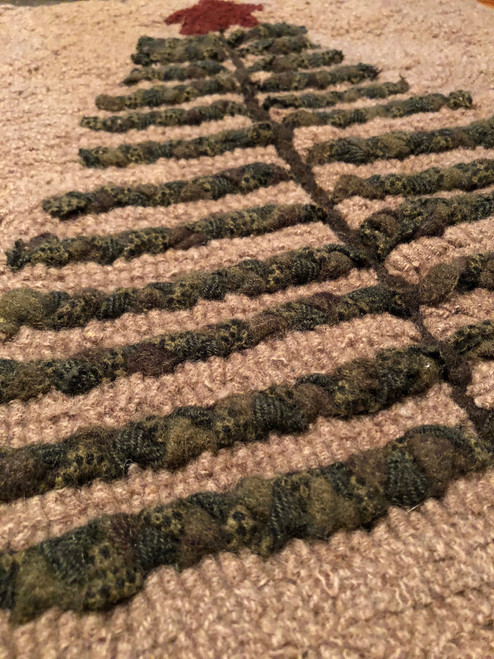 Scrappy Tree Rug Hooking Pattern