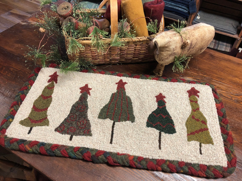 Festive Star Pillow Rug Hooking Kit