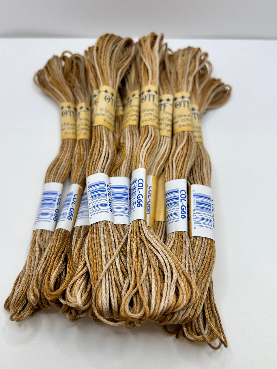 OTF Threads™️ 6 Strand Floss Variegated - GR44 Meadow Green