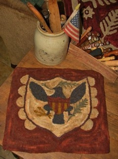Fraktur Eagle Rug Hooking Pattern