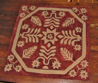 Antique Coverlet Rug Hooking Pattern