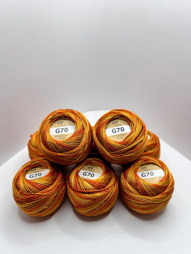 OTF Threads™️ #8 Pearl Cotton Variegated - BR73 - Grungy Tan