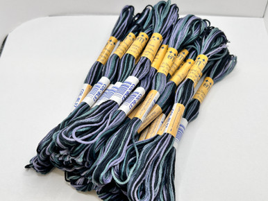 OTF Threads™️ 6 Strand Floss Variegated - BL37 Spooky Blue