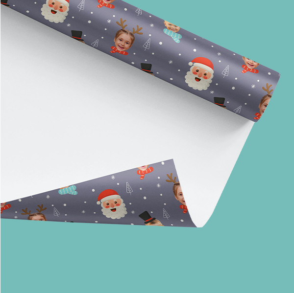 Snowy Santa Christmas Custom Gift Wrapping