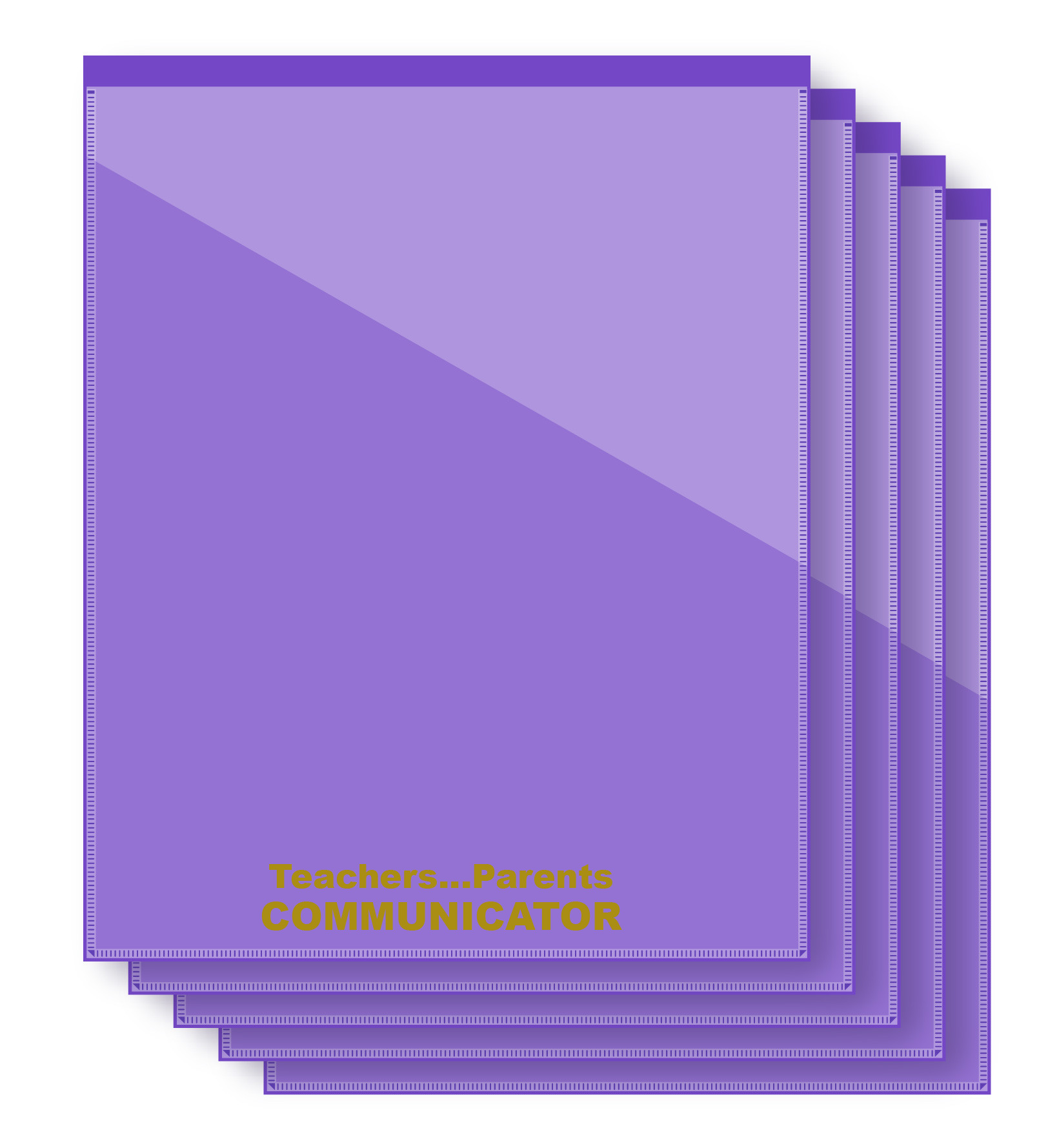 School Take Home Folders - Basic Colors