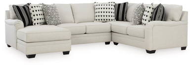 The Huntsworth Dove Gray 4-Piece Sectional With Laf Corner Chaise ...