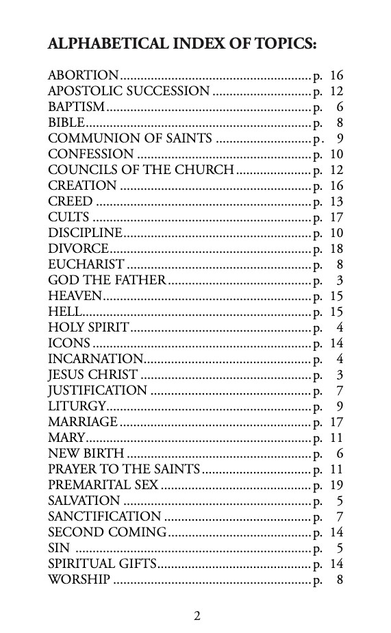 What Orthodox Christians Believe (booklet) SPECIAL OFFER! - Orthodox ...