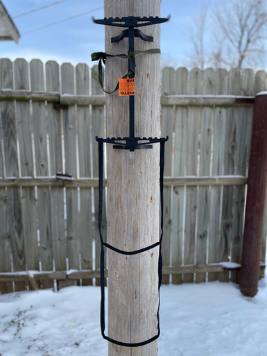 Two-Step Climbing Stick Aider For Saddle Hunting, One Sticking