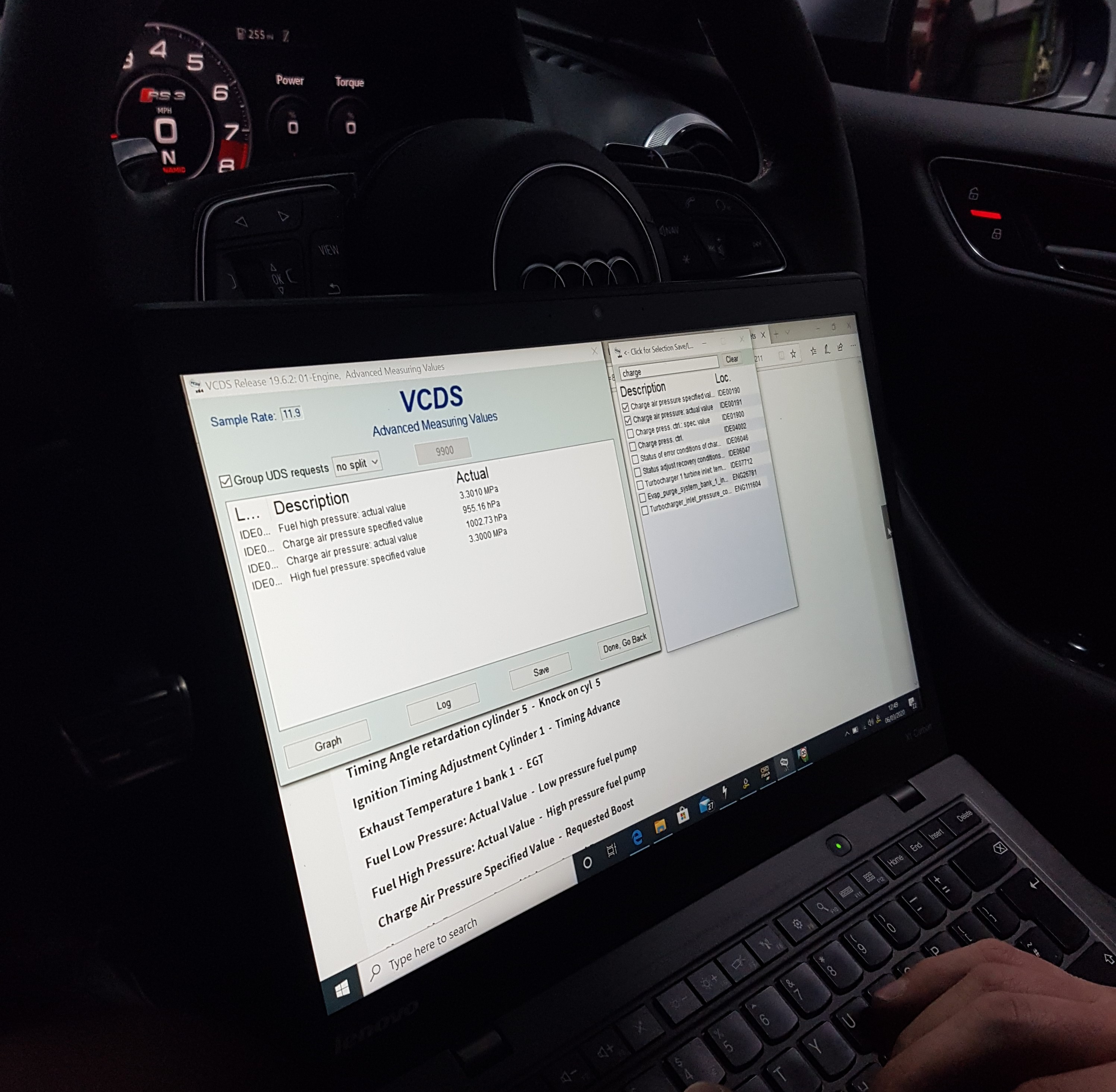 Audi RS3 "DAZA Engine" Revo Re-map Stage 1 - TSR-Performance Ltd