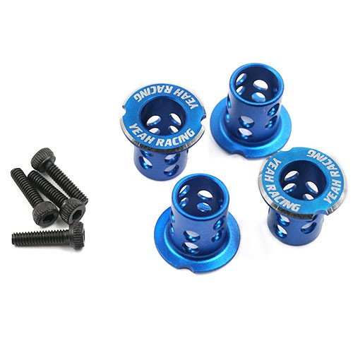 Yeah Racing Alloy Adjustable Body Mounts 4pcs Blue